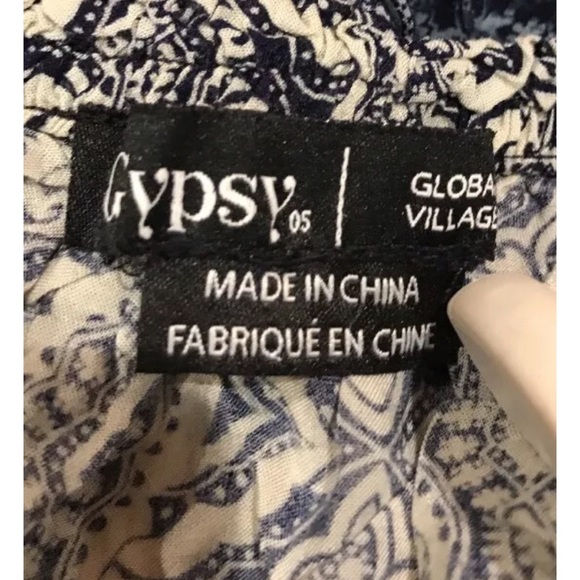 gypsy | Tops | Gypsy Boho Off The Shoulder Shirt Size M | Poshmark